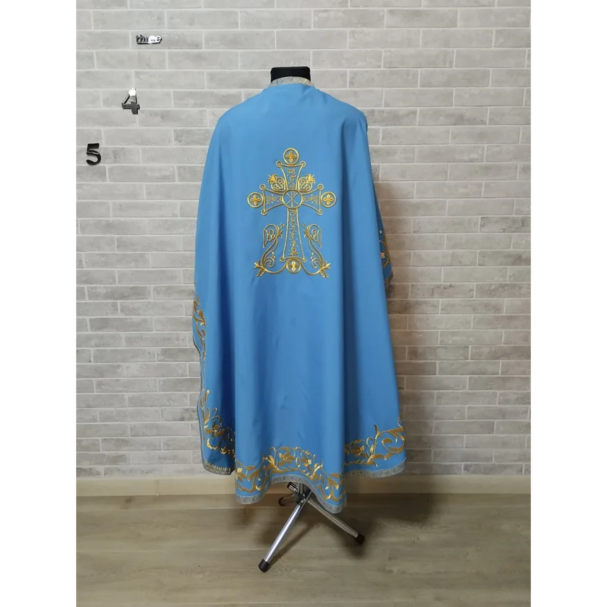 Greek style priest vestment in brocade - Liturgical vestment for priest