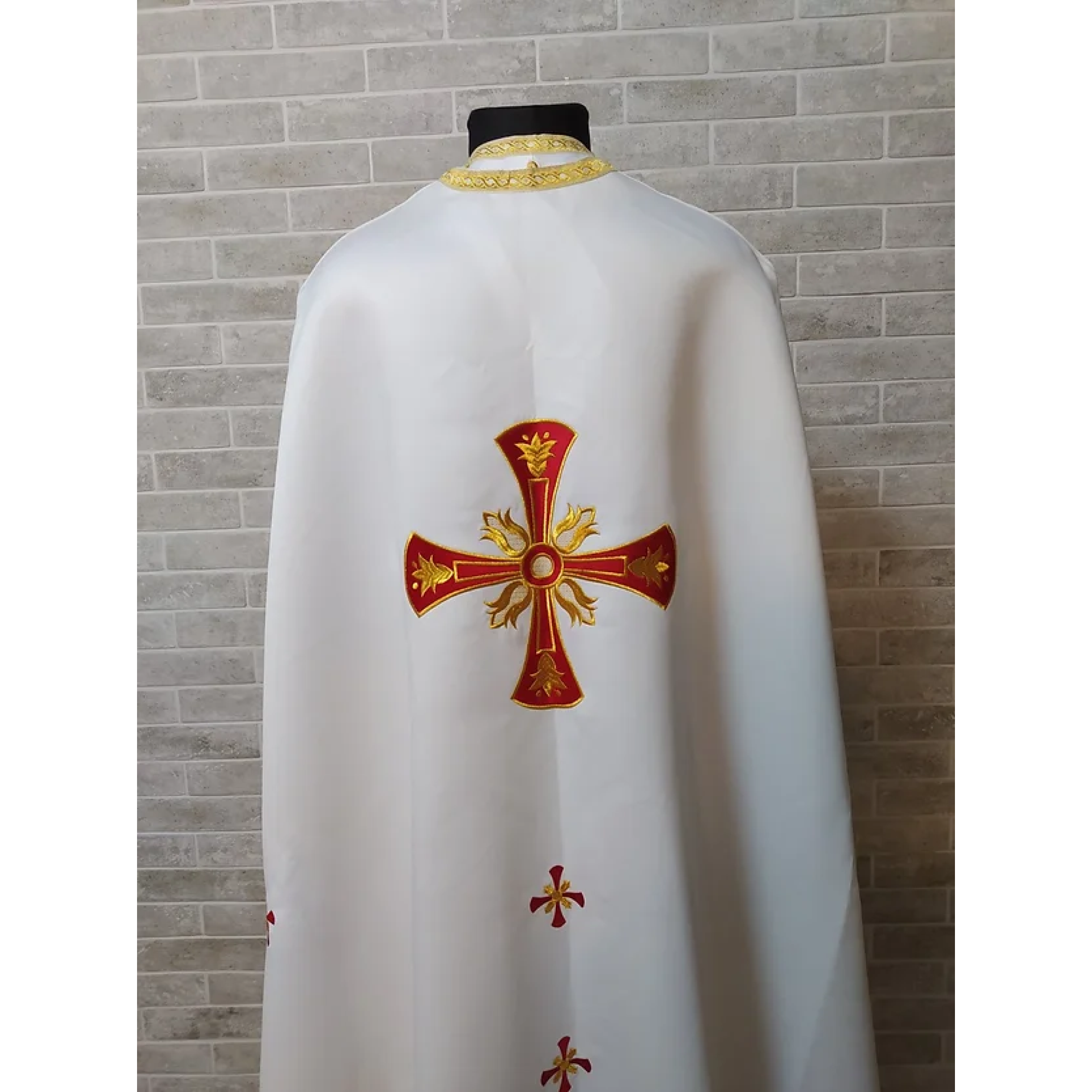 Greek style priest vestment in brocade - Liturgical vestment for priest
