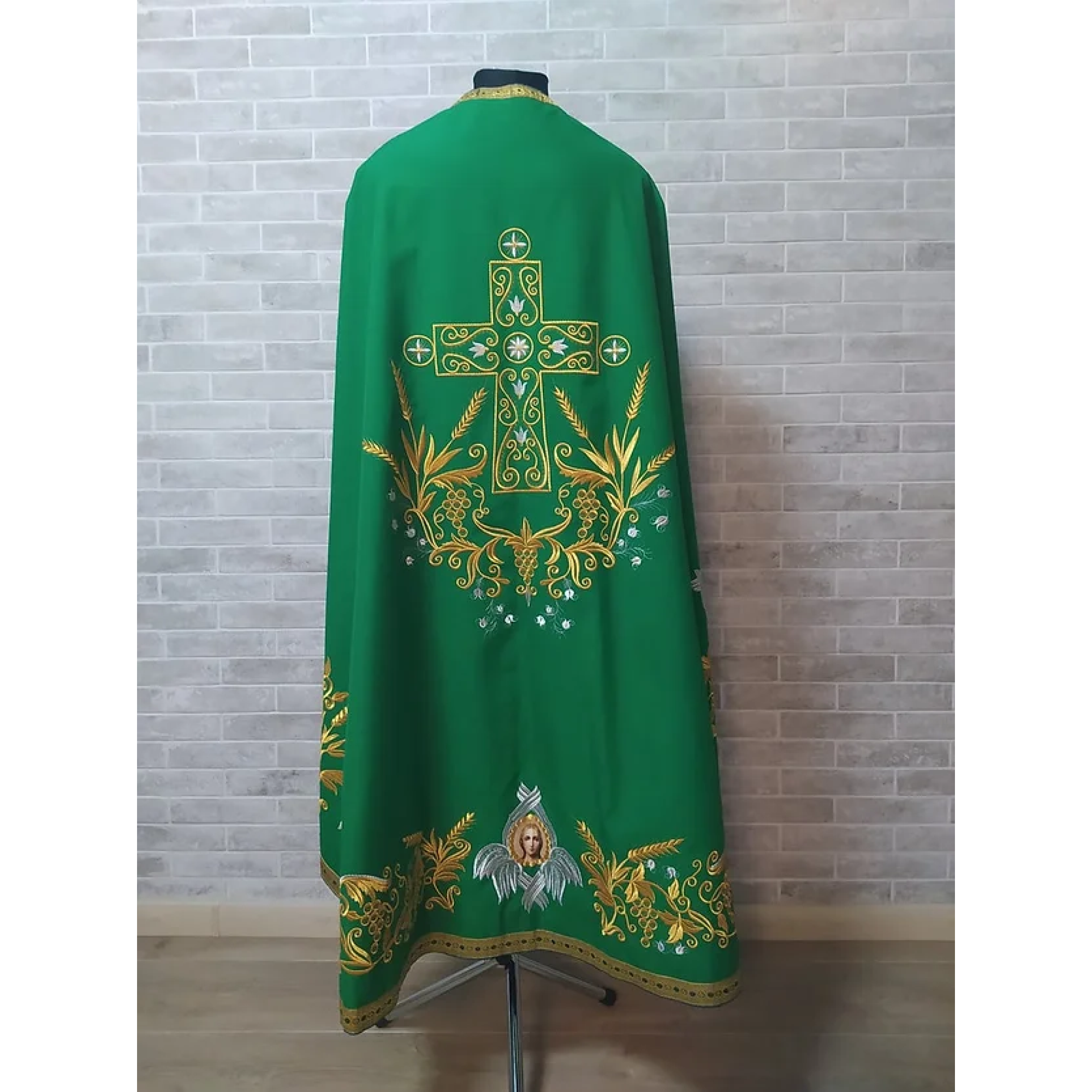 Greek style priest vestment in brocade - Liturgical vestment for priest
