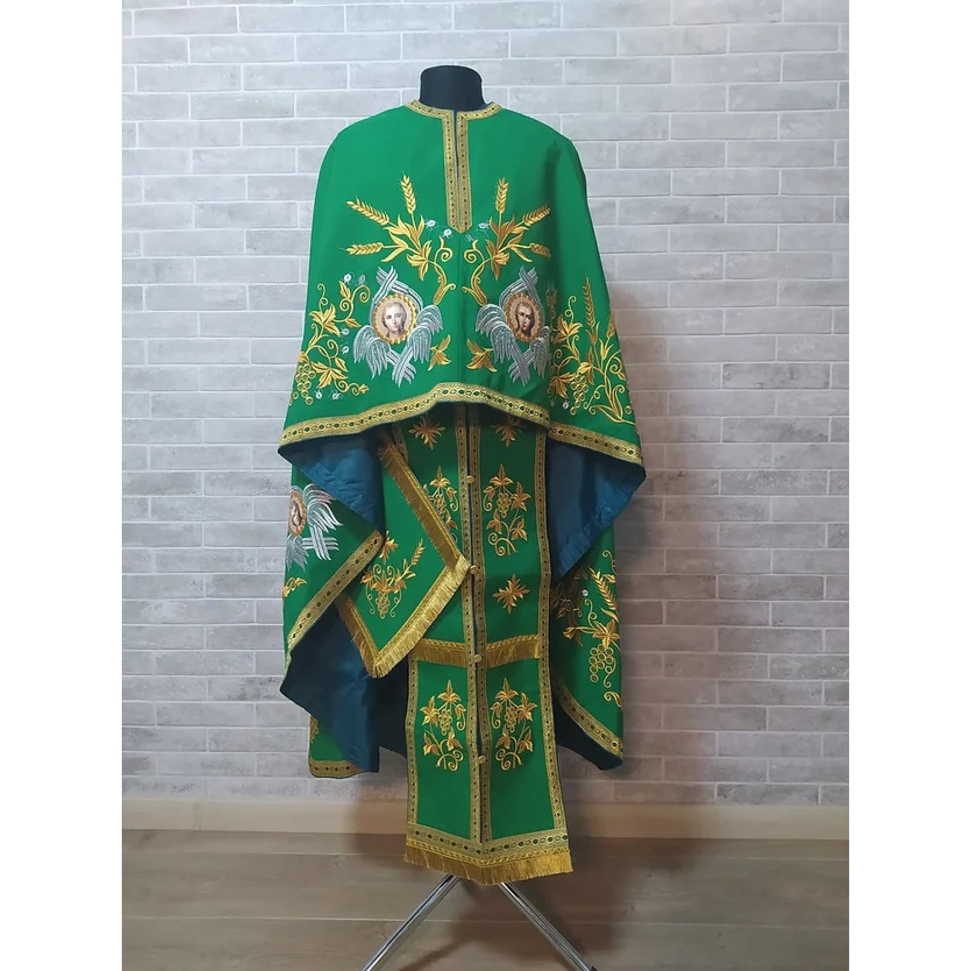 Greek style priest vestment in brocade - Liturgical vestment for priest