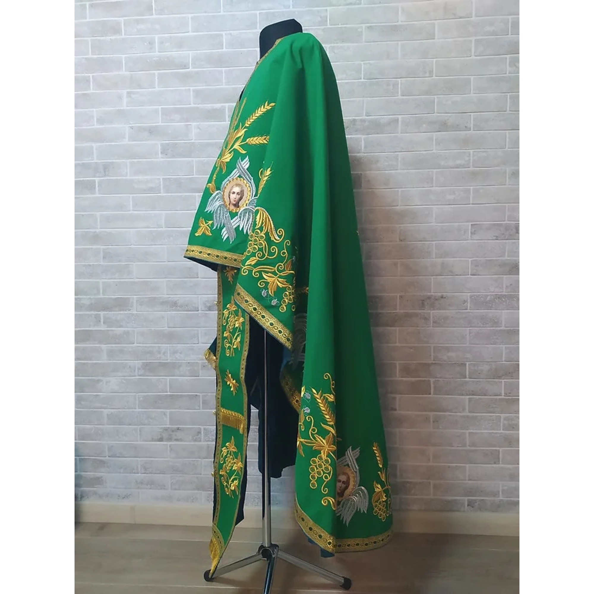 Greek style priest vestment in brocade - Liturgical vestment for priest