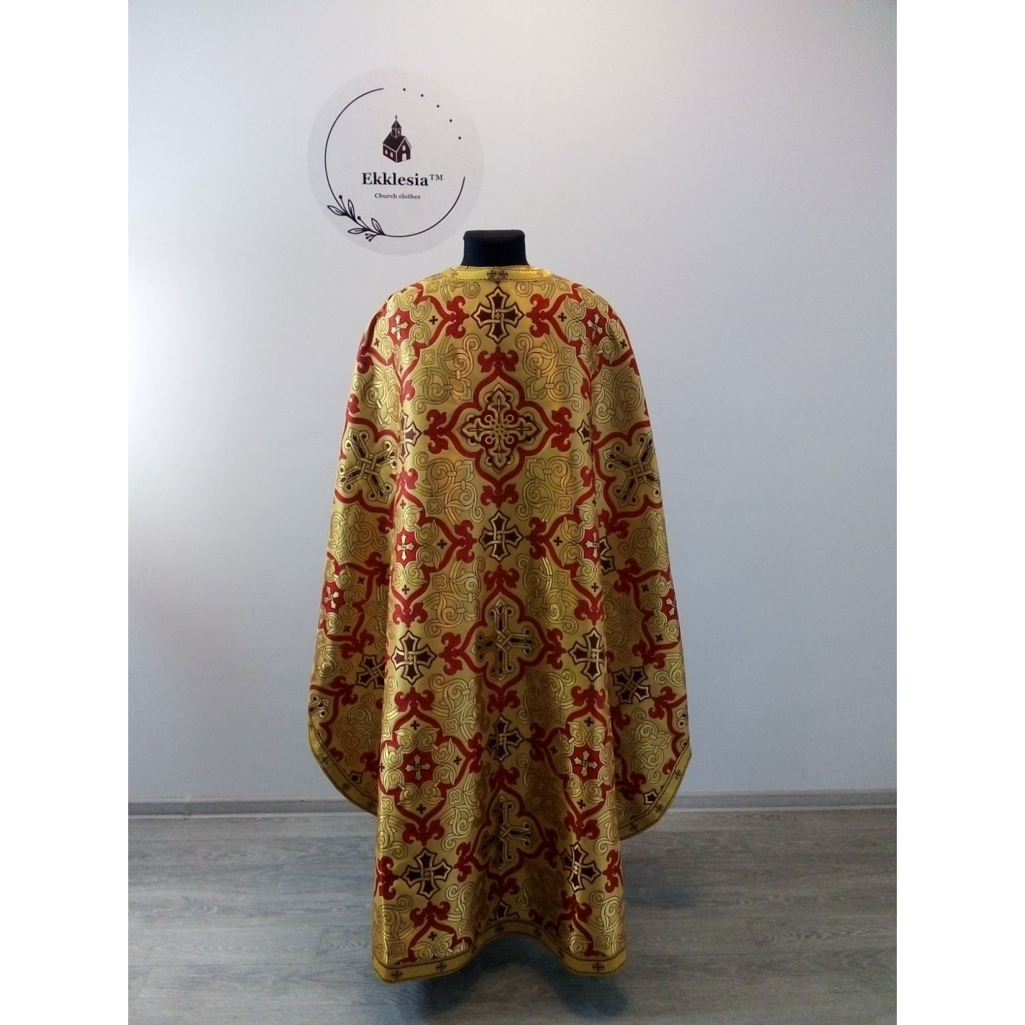 Greek style priest vestment in brocade - Liturgical vestment for priest