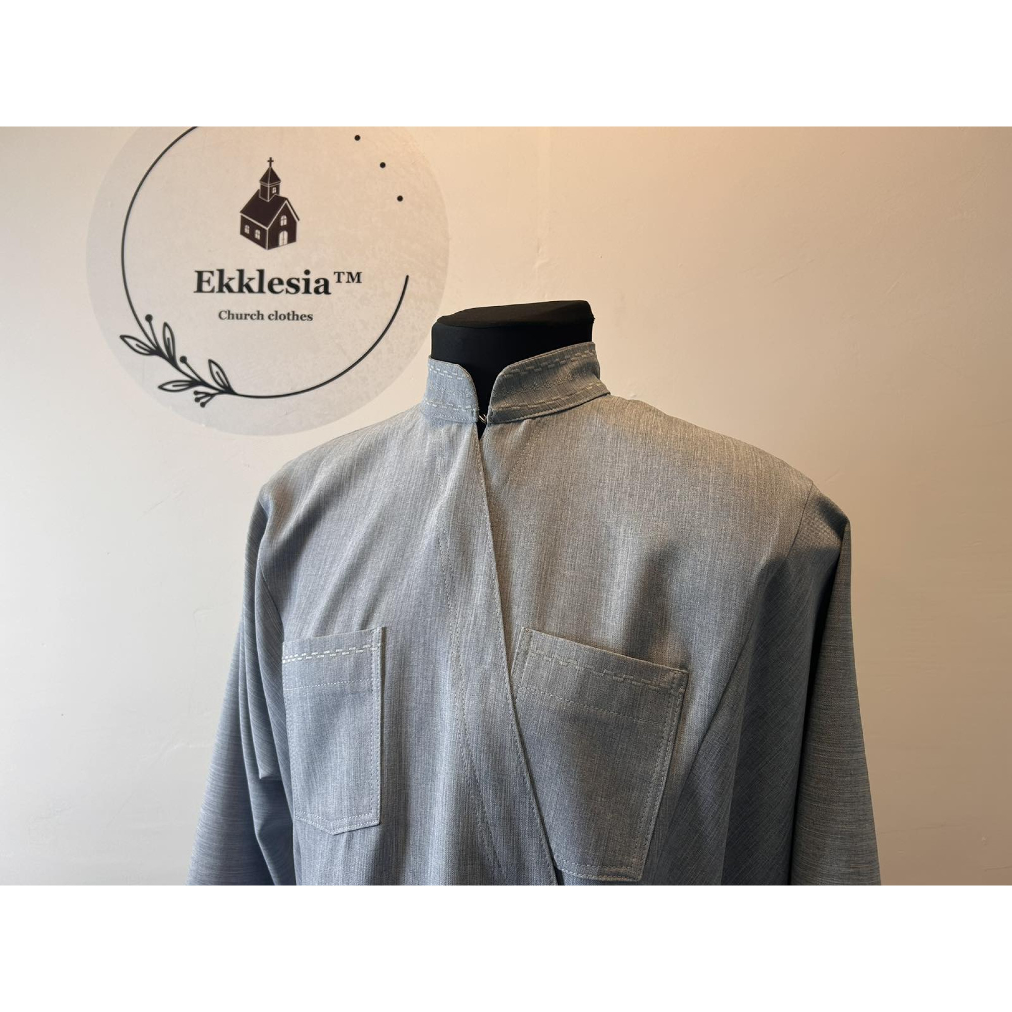 Orthodox Greek undercassock from gabardine - Cassock for a priest ...