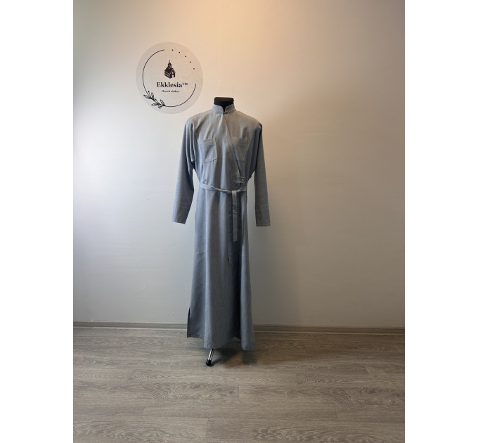 Orthodox Greek undercassock from gabardine - Cassock for a priest ...