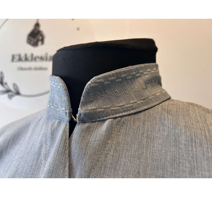 Orthodox Greek undercassock from gabardine - Cassock for a priest ...