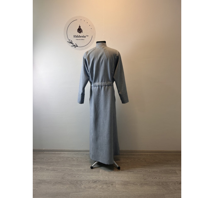 Orthodox Greek undercassock from gabardine - Cassock for a priest ...
