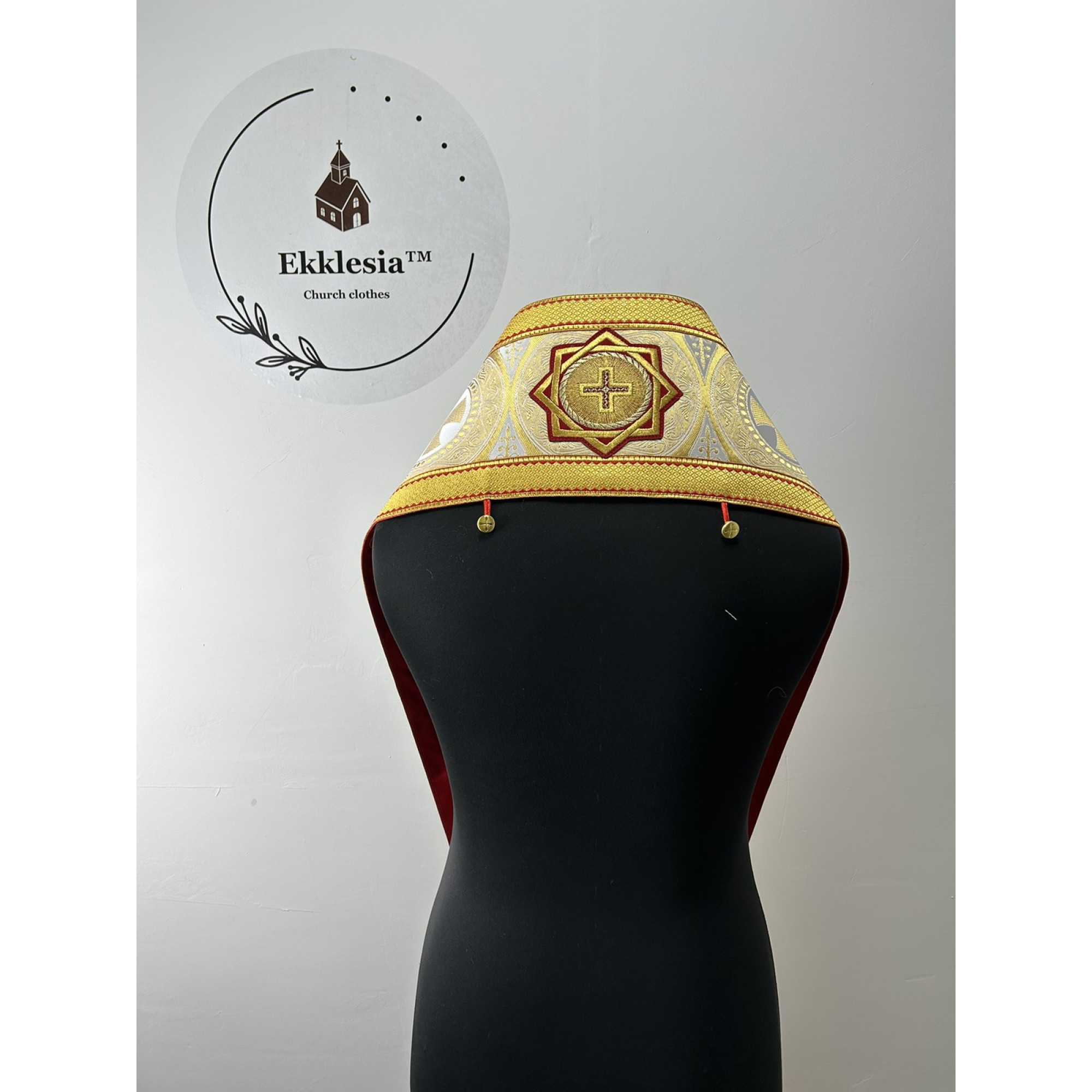 Bishop's Communion set - Bishop gold brocade church set - Omophor ...