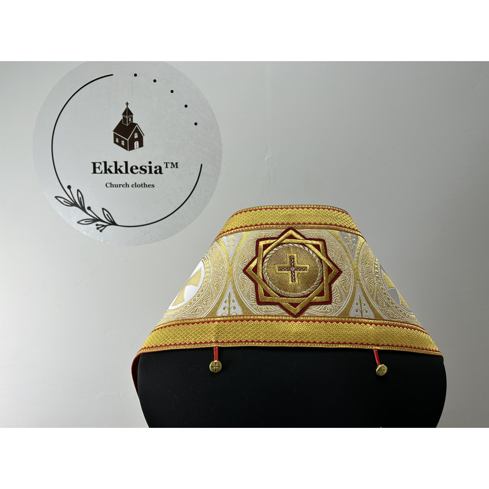 Bishop's Communion set - Bishop gold brocade church set - Omophor ...