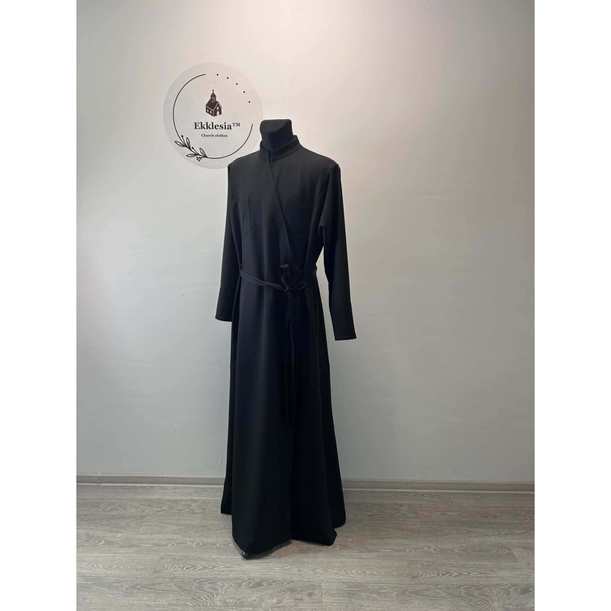 Basic Greek-style cassock for priest - Orthodox cassock in crepe-suit ...