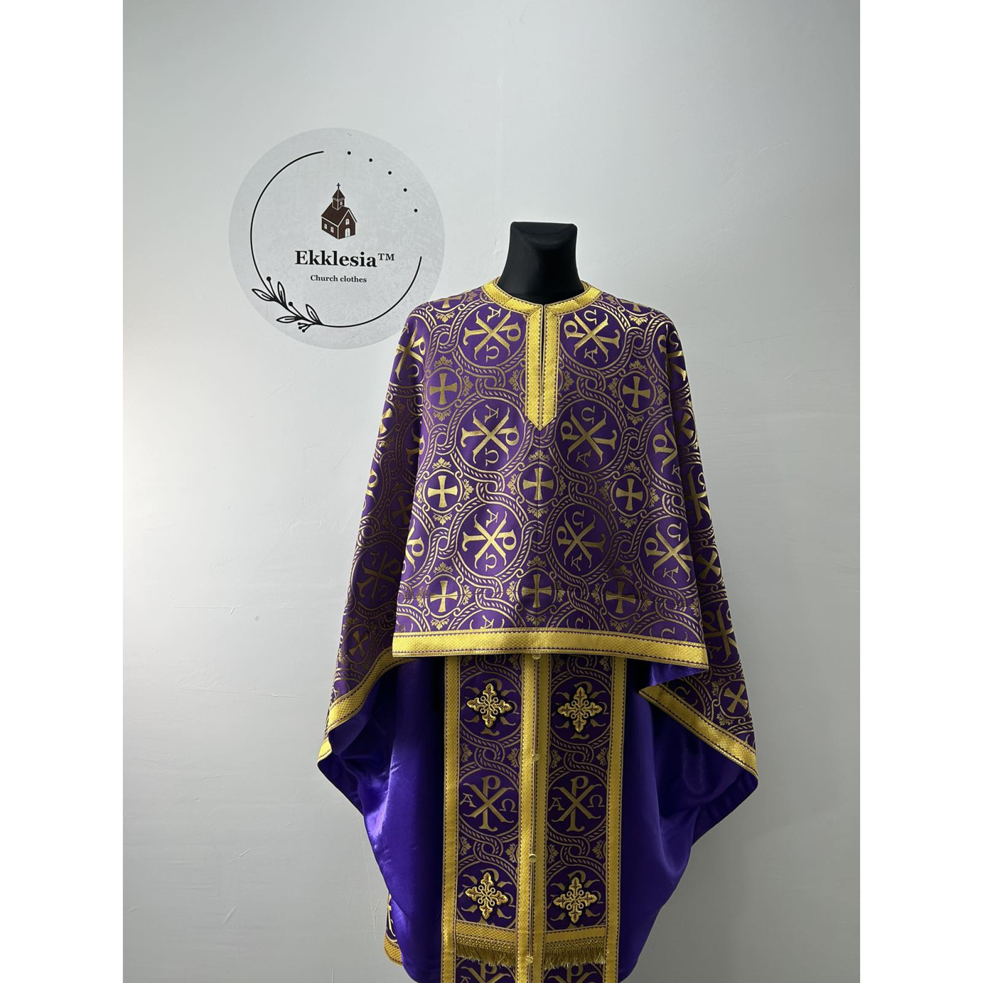 Vestment set for Lent - Liturgical priest's vestment set - Orthodox ...