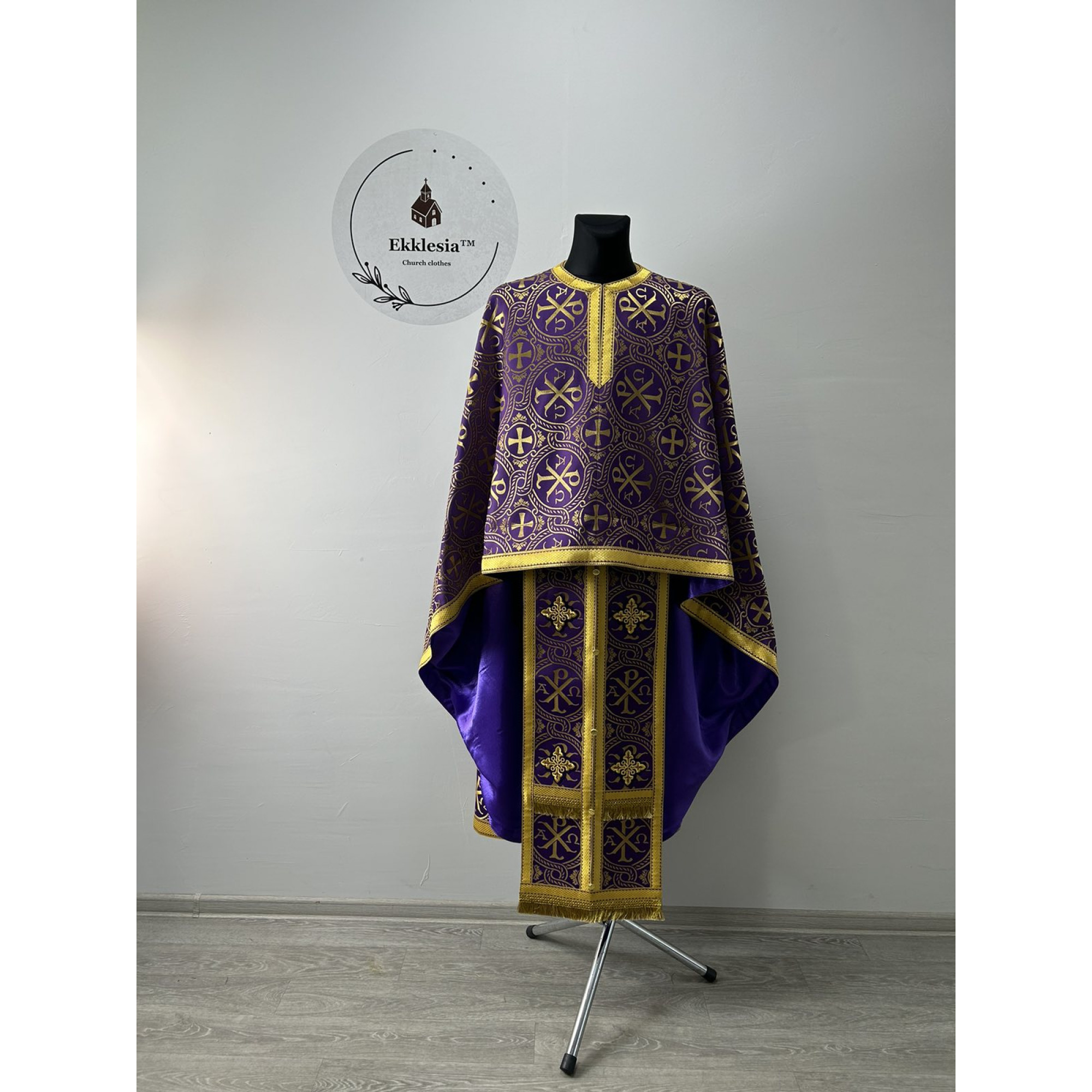 Vestment set for Lent - Liturgical priest's vestment set - Orthodox ...