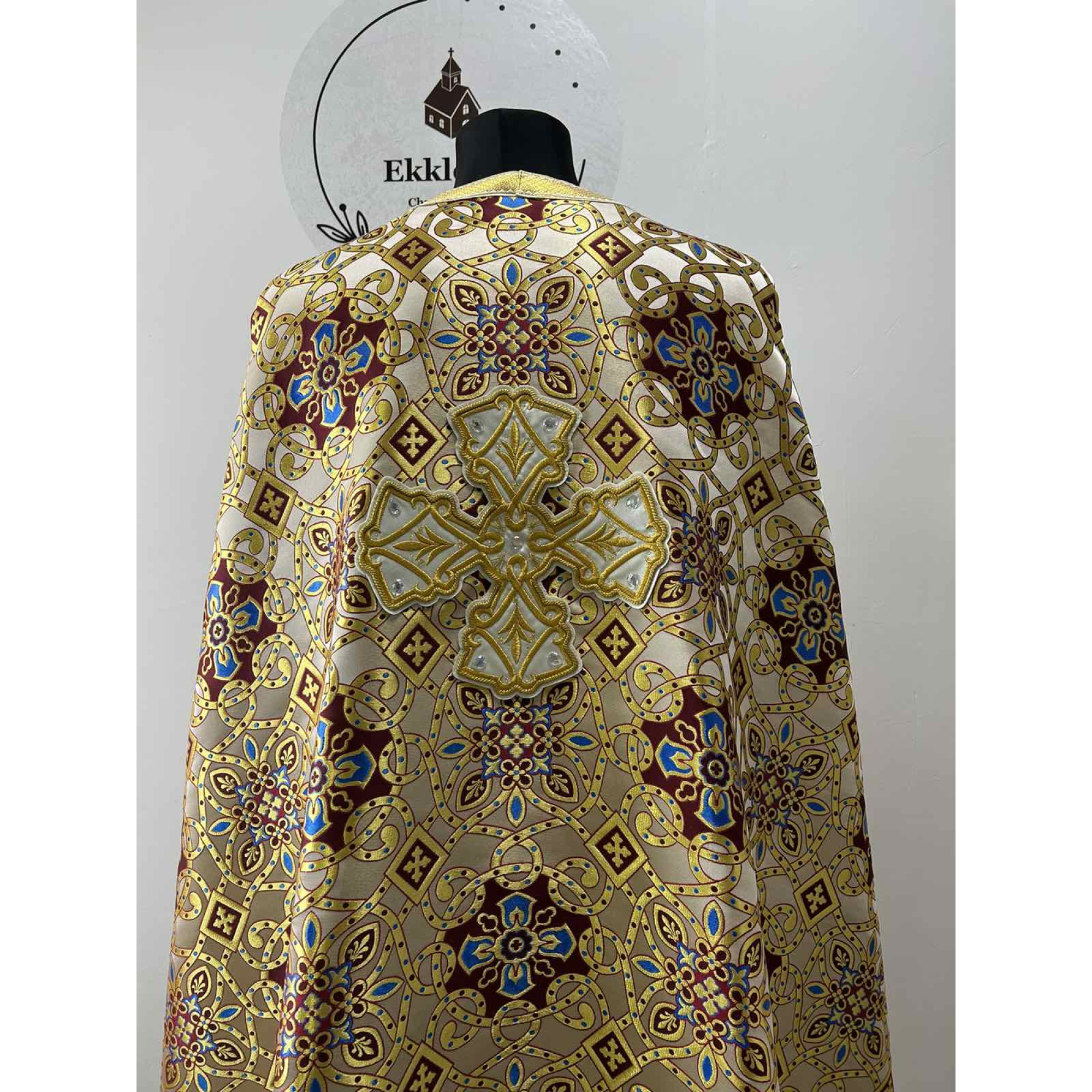 Priest's vestment on gold brocade - Orthodox vestment set - Greek style ...