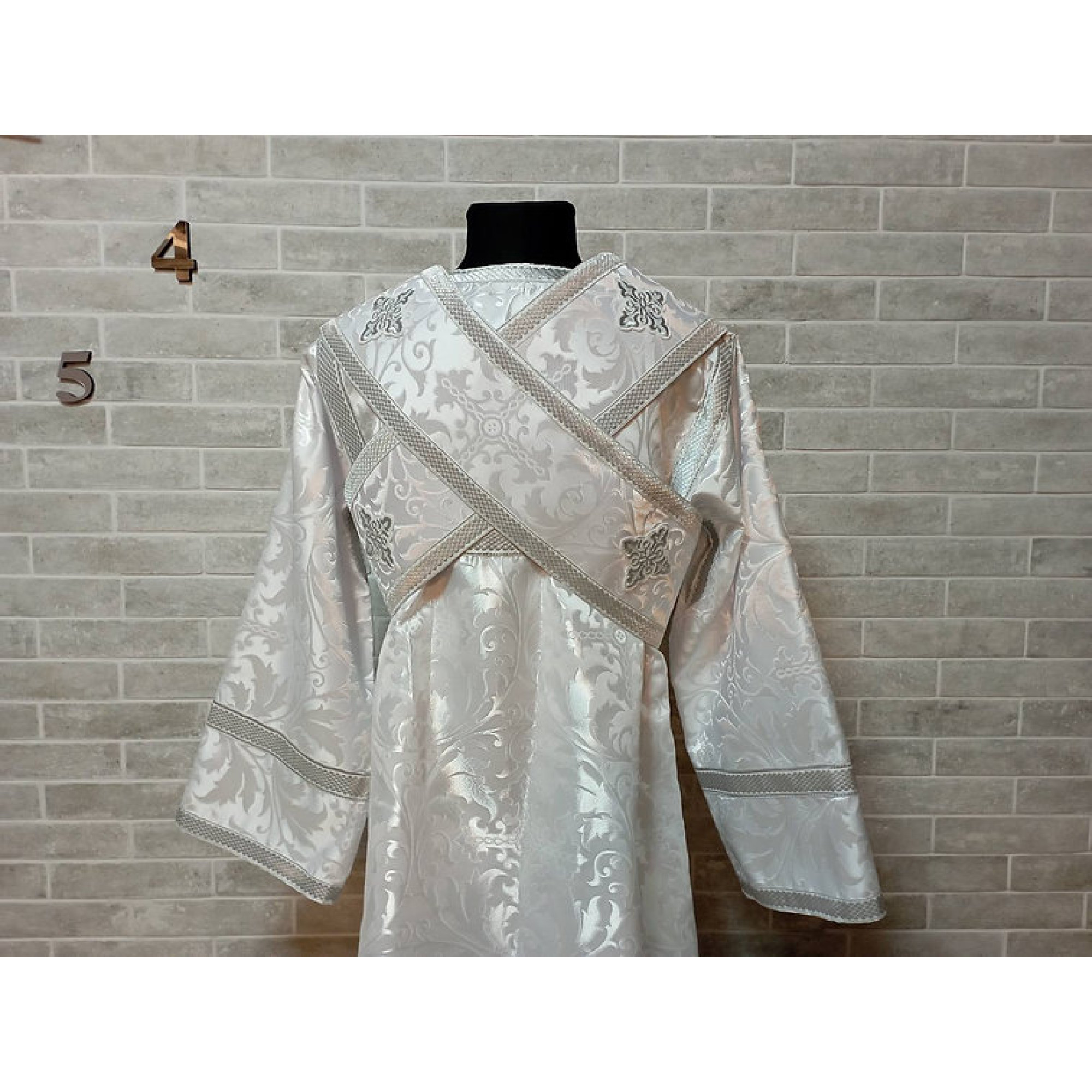 Subdeacon's set - Stichar and orar in greek brocade - Orthodox liturgical set