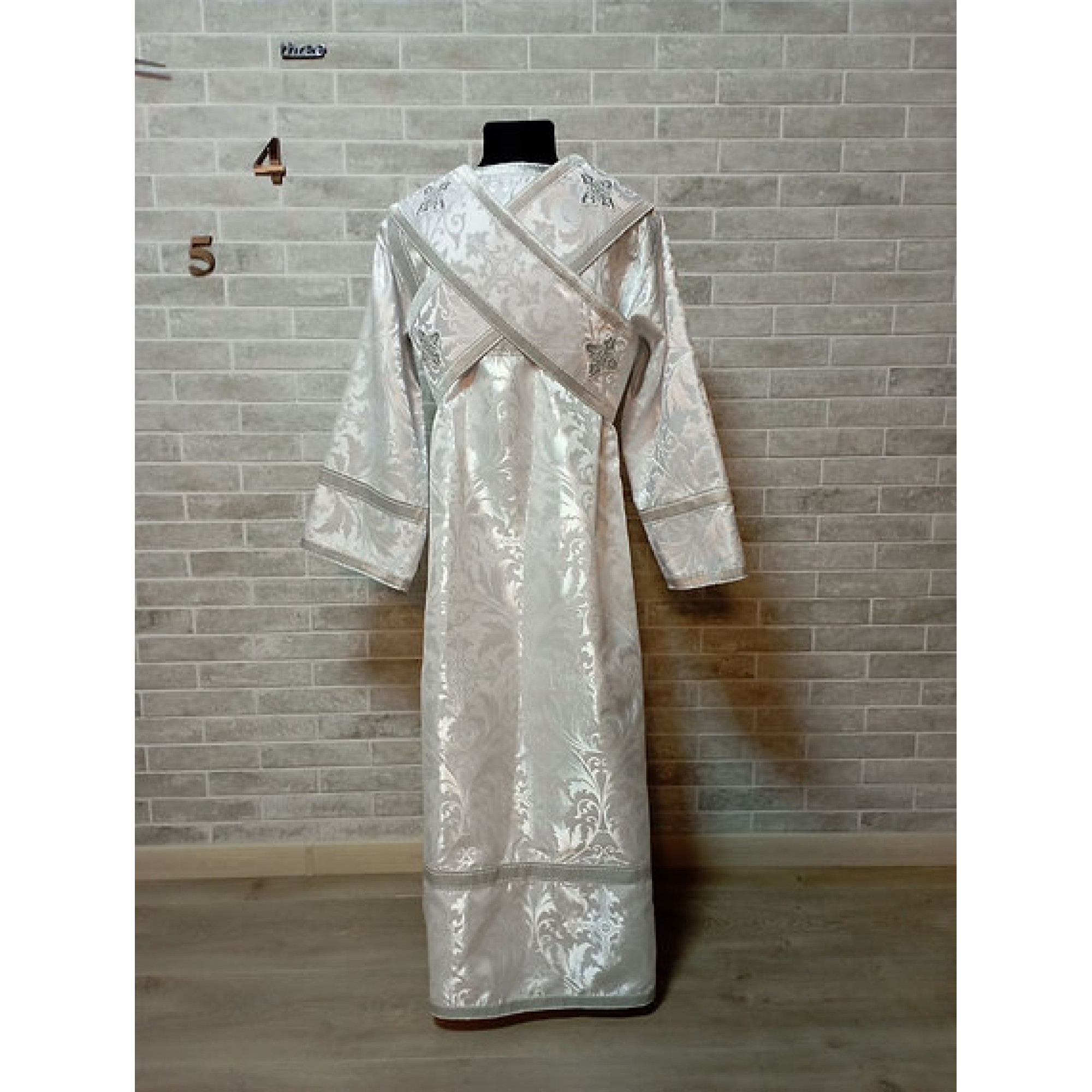 Subdeacon's set - Stichar and orar in greek brocade - Orthodox liturgical set