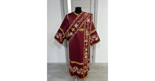 Embroidered protodeacon's Vestment with Slavic double orar ...