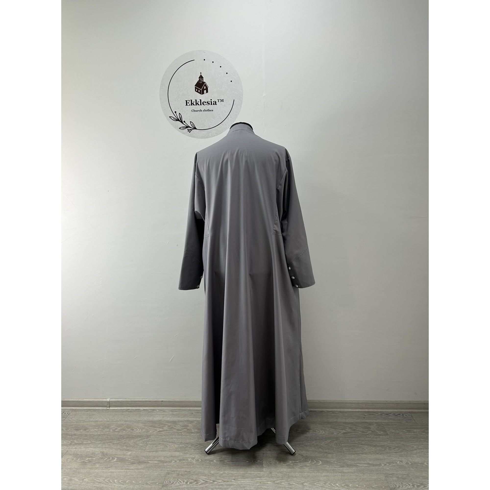 Orthodox cassock in gray summer cotton - Thin inner cassock - Classic ...