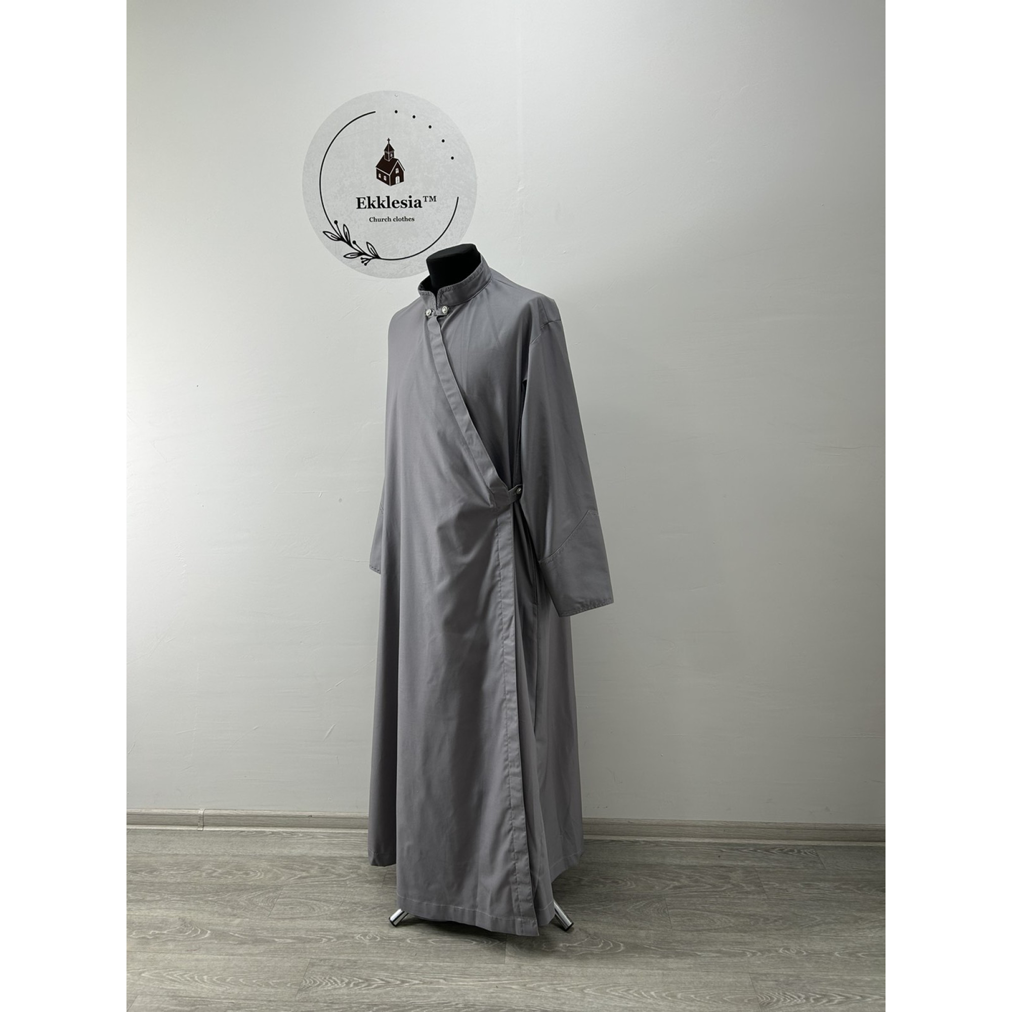 Orthodox cassock in gray summer cotton - Thin inner cassock - Classic ...