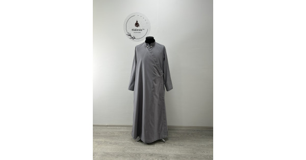 Orthodox cassock in gray summer cotton - Thin inner cassock - Classic ...