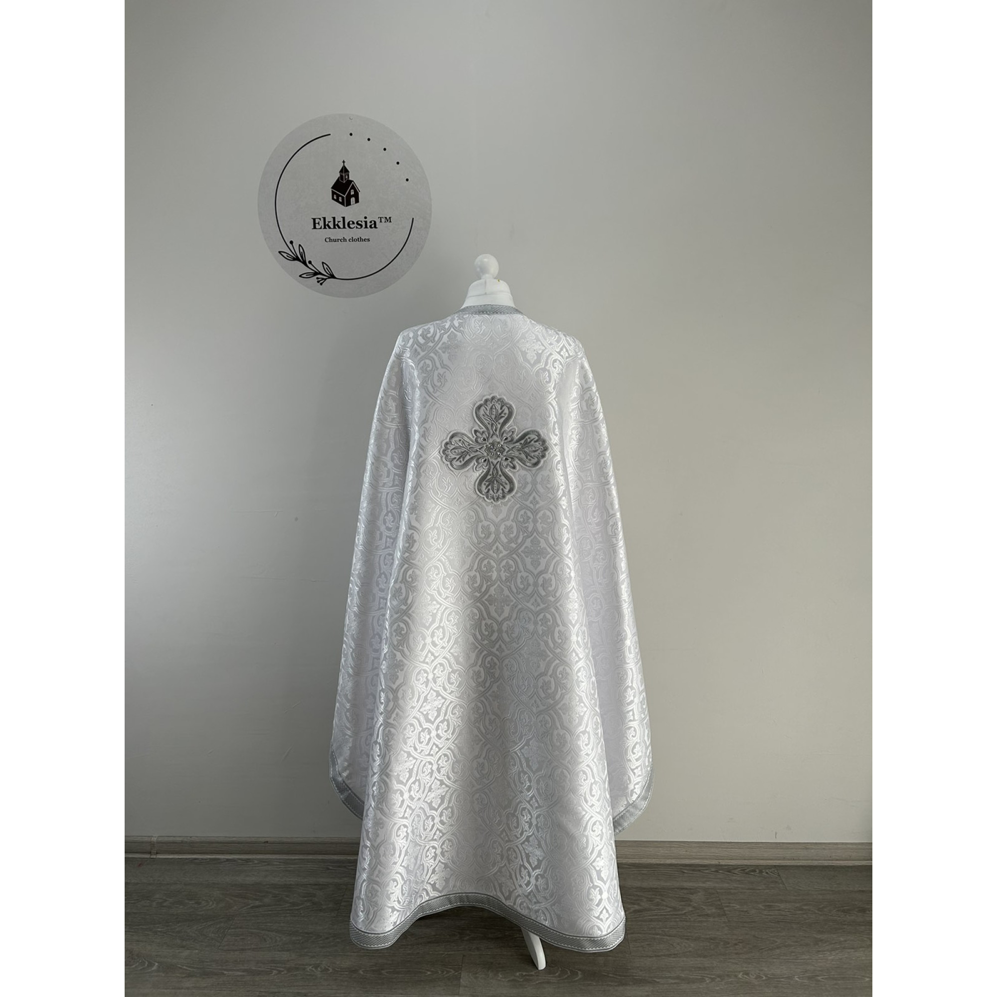 Greek style priest vestment- White phelon - Orthodox ordination ...