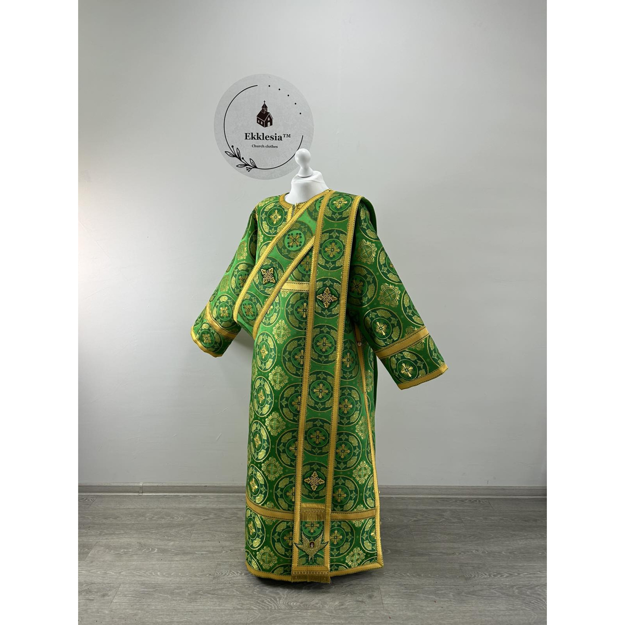 Vestment for protodeacon - Stichar and orar in brocade with angels