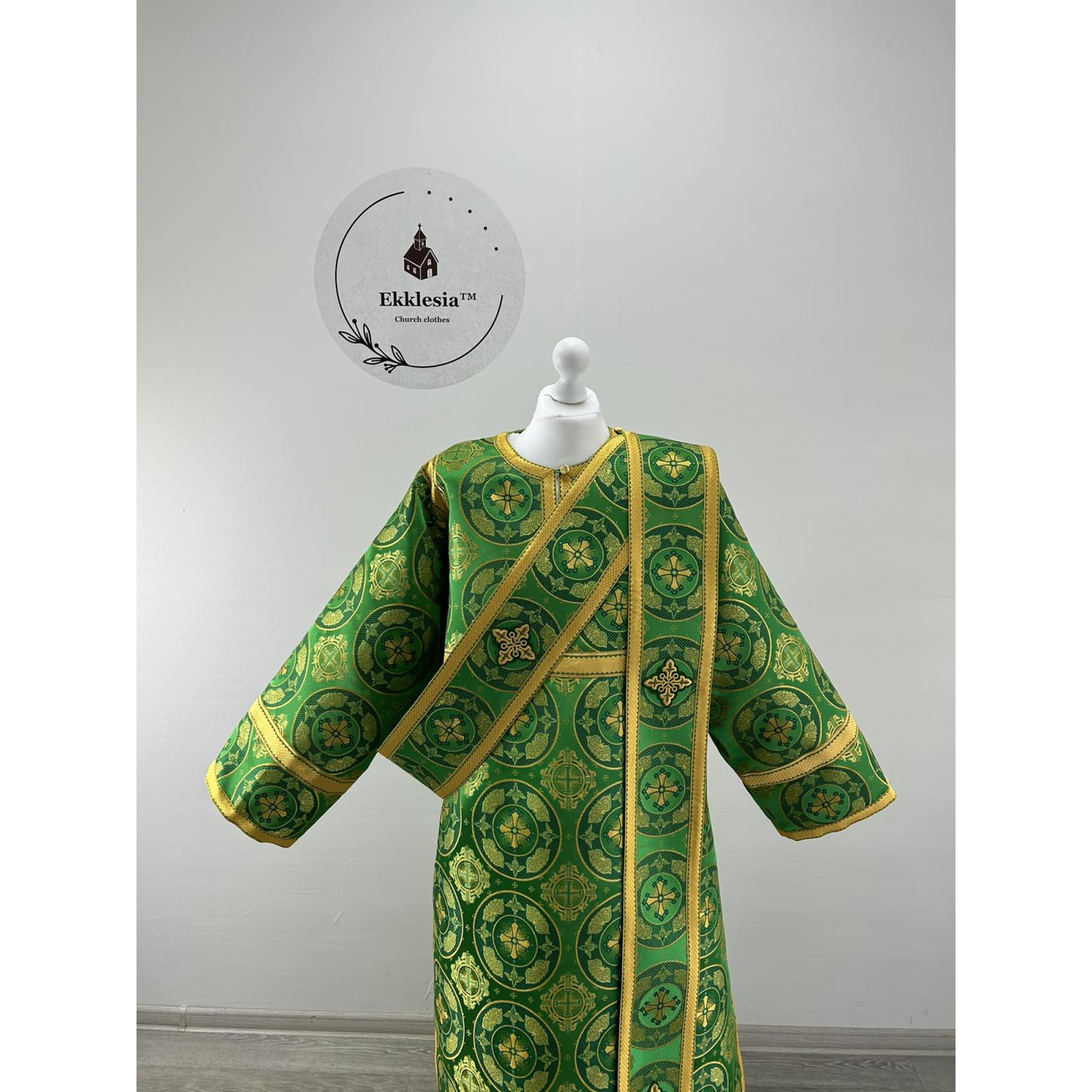 Vestment for protodeacon - Stichar and orar in brocade with angels
