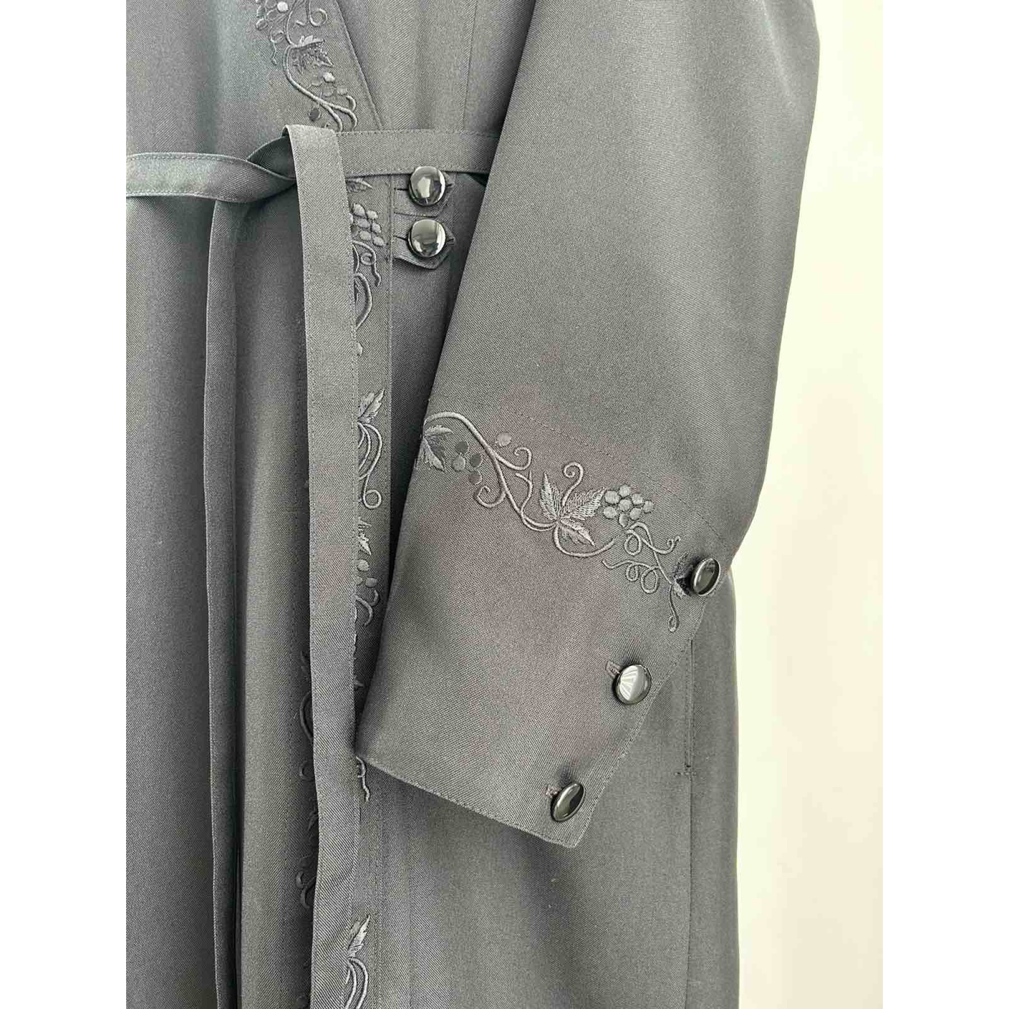 Cassock with grape embroidery - Inner cassock in gabardine - Summer cassock