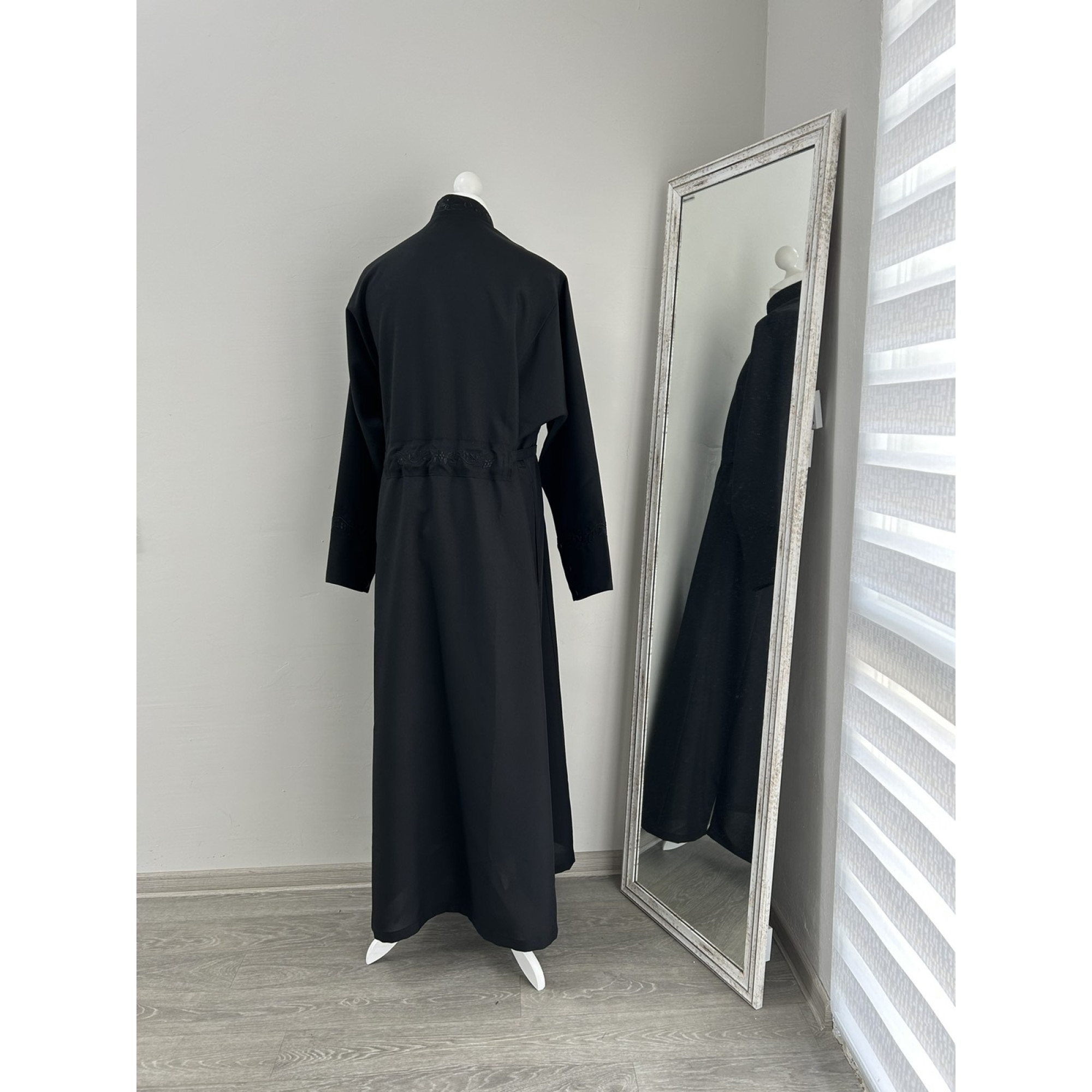 Cassock with grape embroidery - Inner cassock in gabardine - Summer cassock