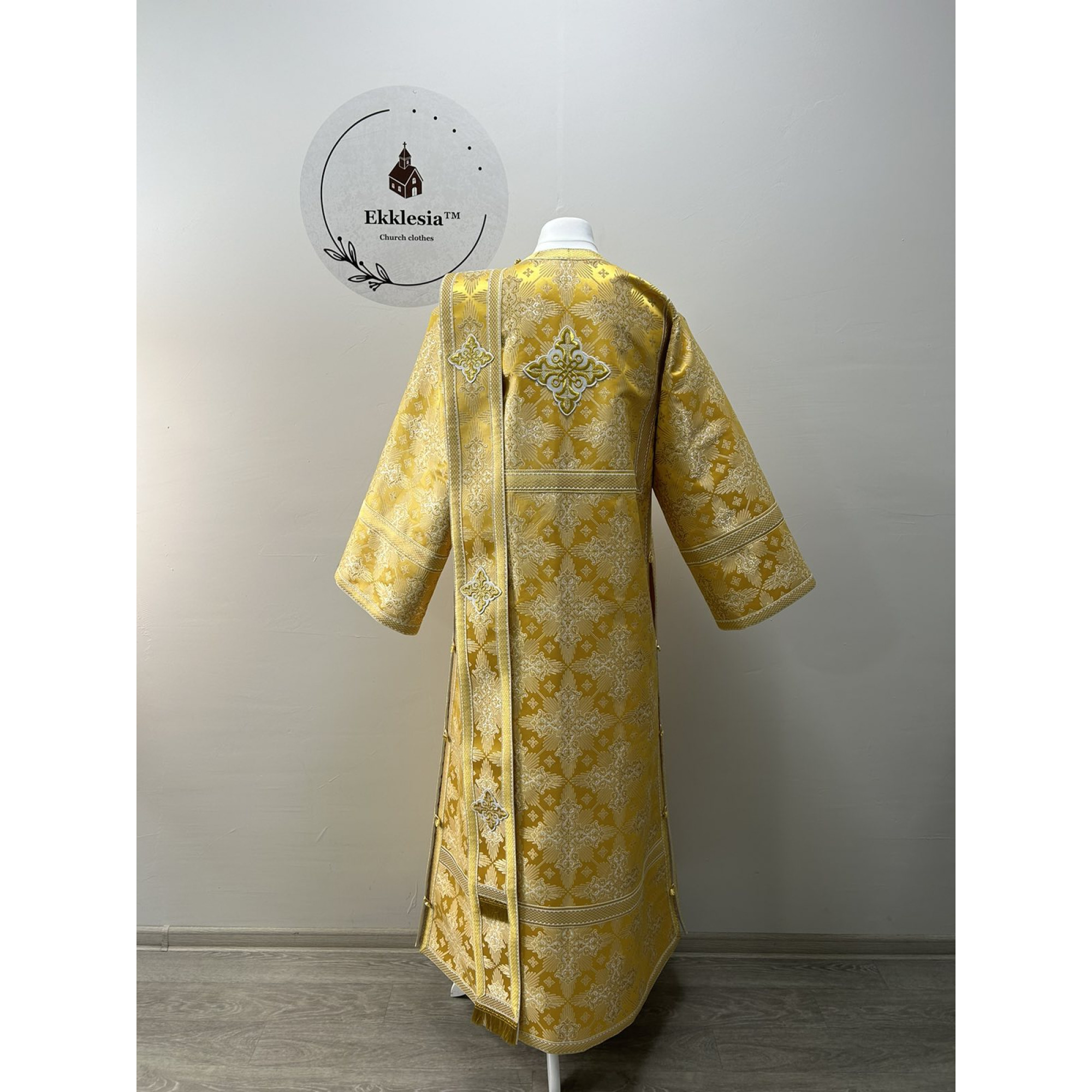 Orthodox vestment for deacon - Stichar, orar, and cuffs - Deacon ...