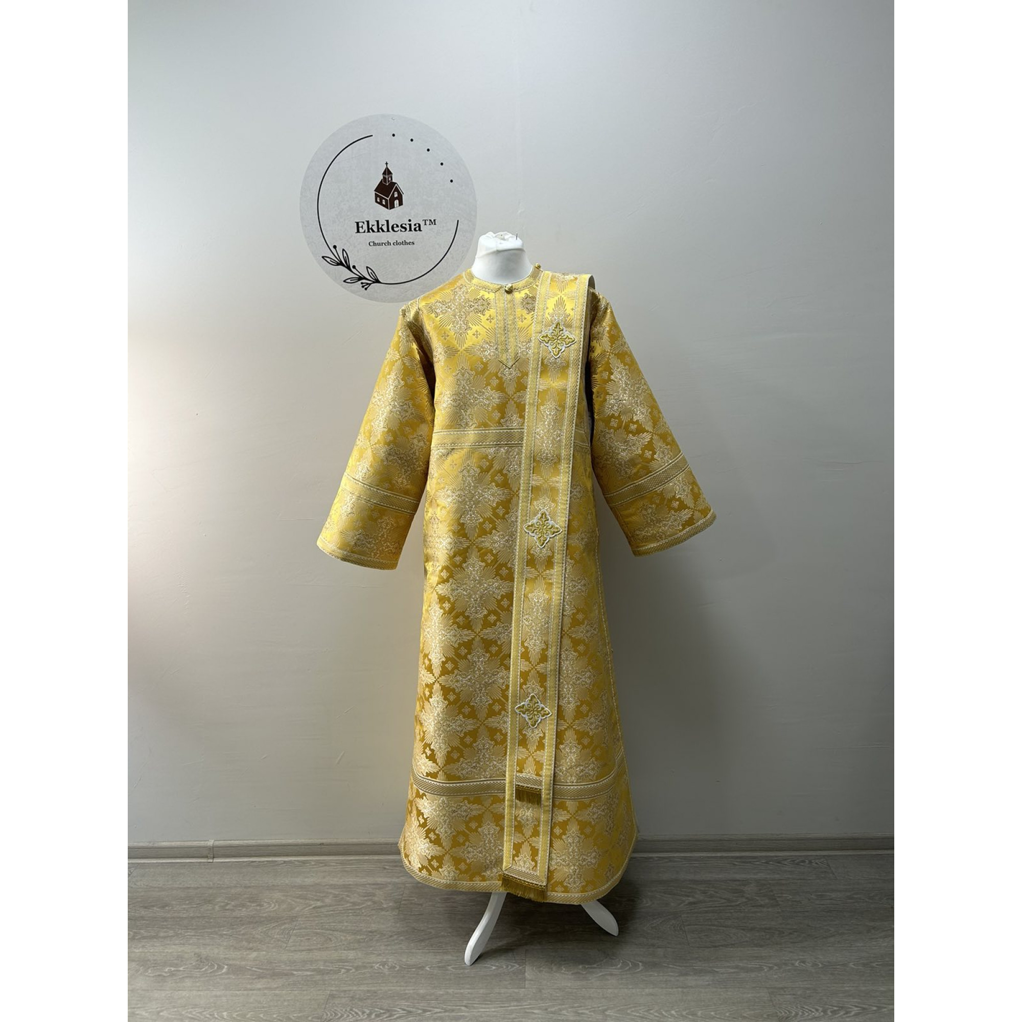 Orthodox vestment for deacon - Stichar, orar, and cuffs - Deacon ...