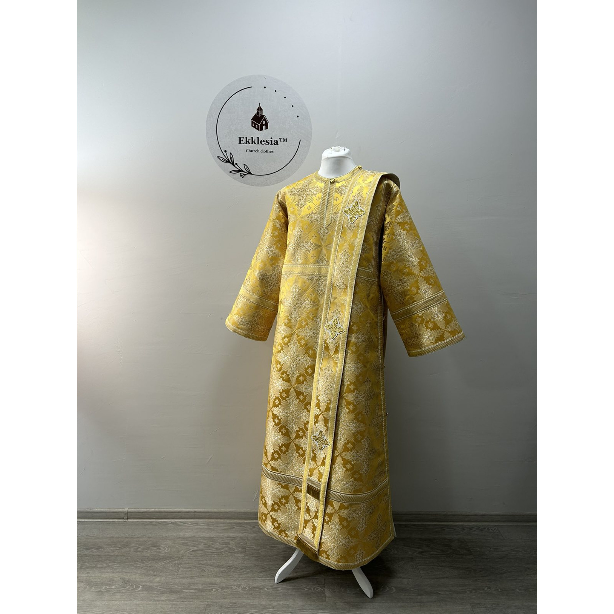 Orthodox vestment for deacon - Stichar, orar, and cuffs - Deacon ...