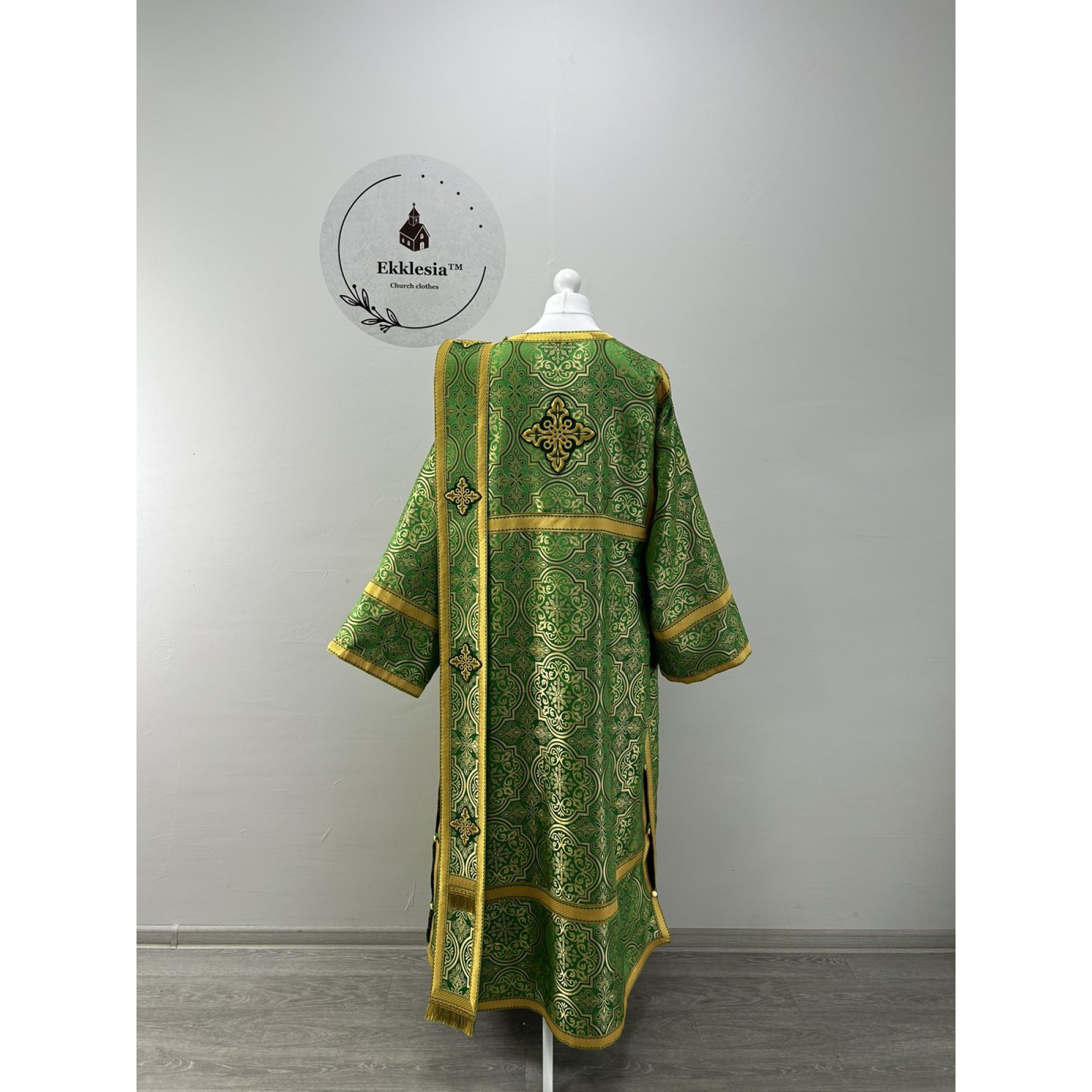 Green vestment for deacon - Stichar and orar - Stikharion, single orar ...