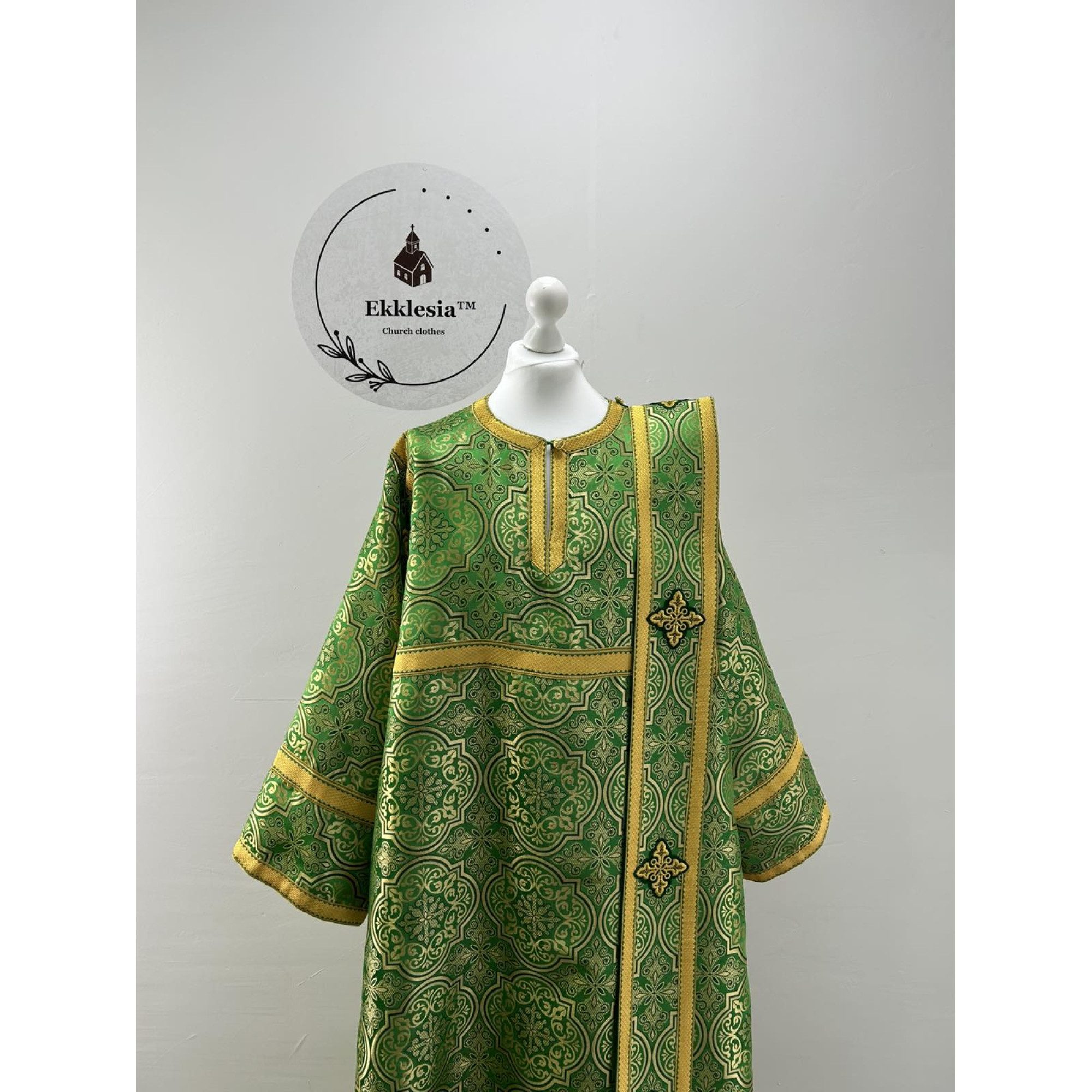 Green vestment for deacon - Stichar and orar - Stikharion, single orar ...