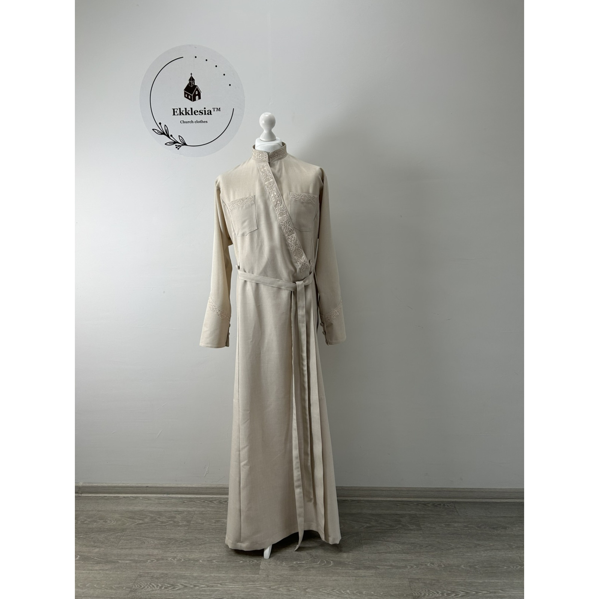 Embroidered inner cassock - Orthodox cassock - Greek-style cassock