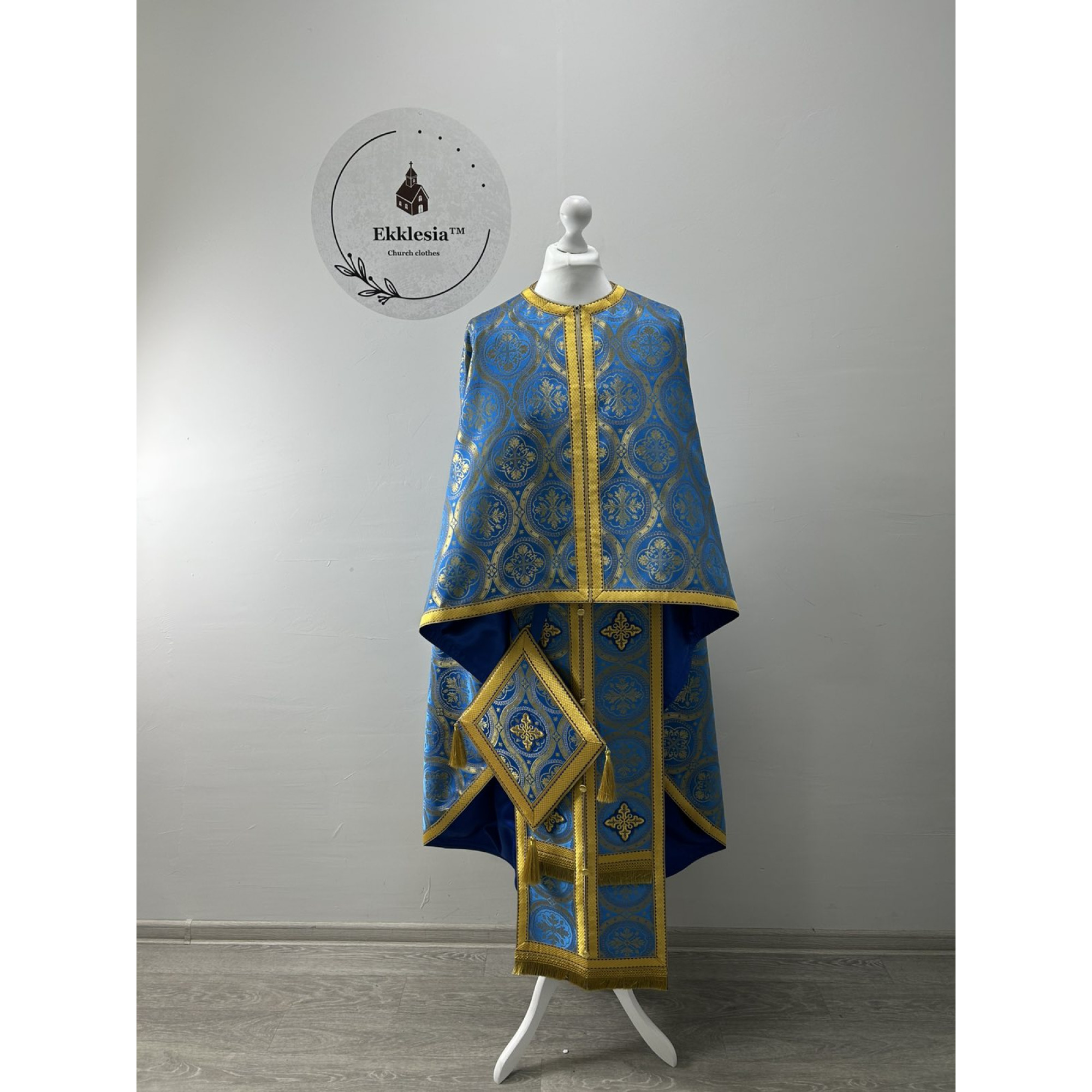 Greek style priest vestment in brocade - Liturgical vestment for priest