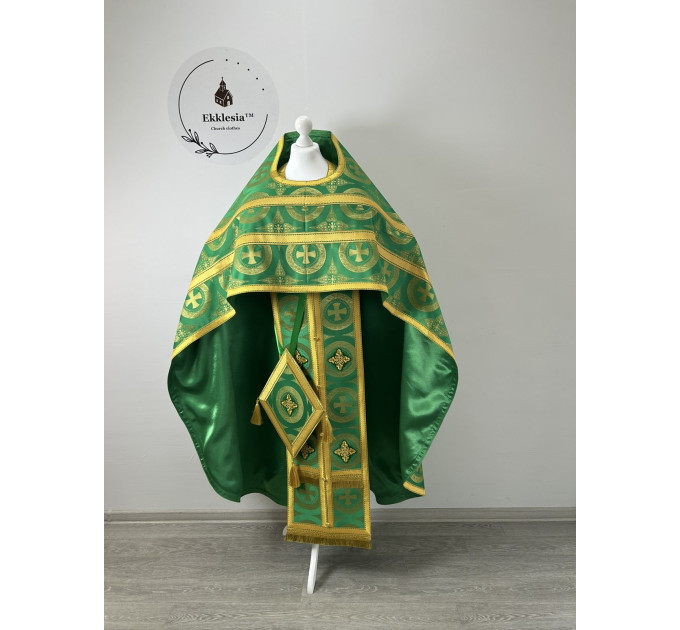 Priest vestment - Orthodox priest vestment set - Phelon in slavic style