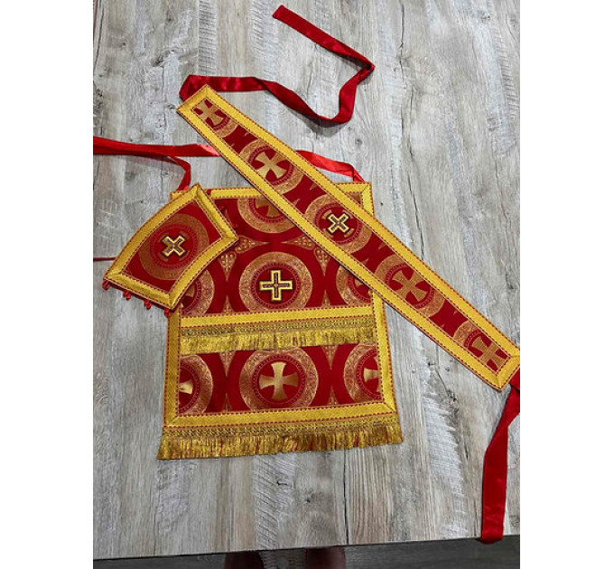 Priest vestment - Orthodox priest vestment set - Phelon in slavic style