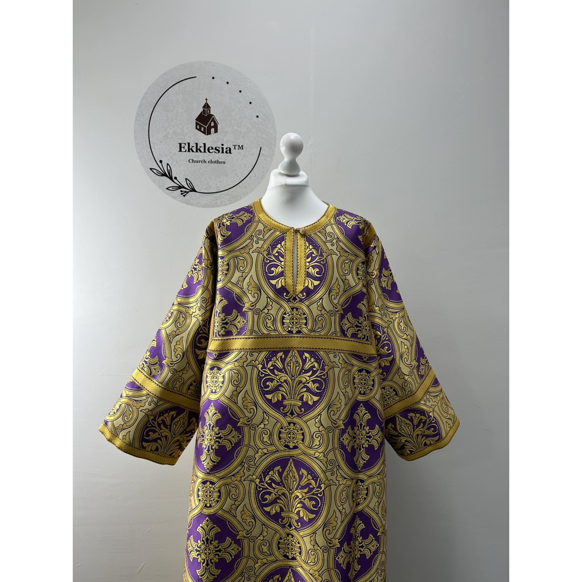 Orthodox sctichar made of rich purple brocade - Altar boy robe - Reader ...