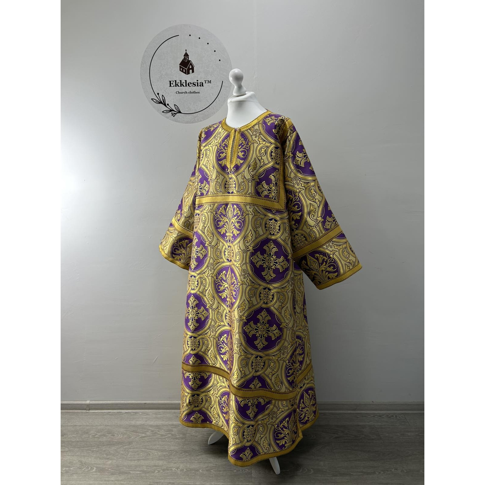 Orthodox sctichar made of rich purple brocade - Altar boy robe - Reader ...